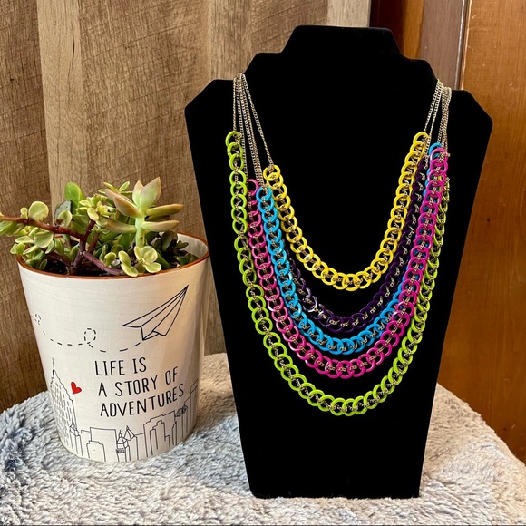 Jewelry | 125 Neon Chain Necklace | Poshmark